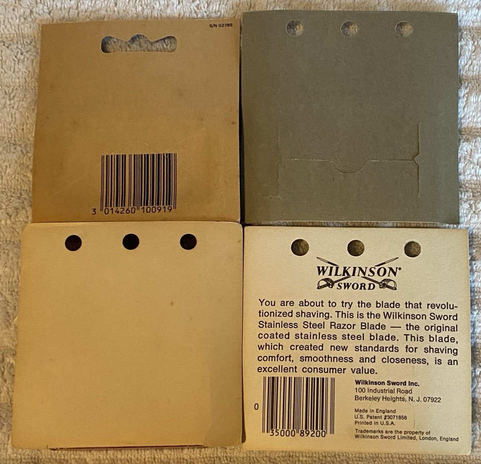 NOS Razor Blades! Personna 74, Gillette Super Silver, Wilkinson Super ...