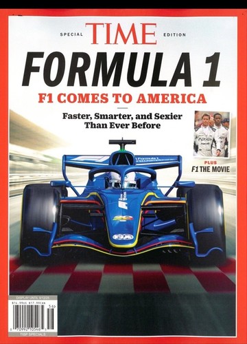 TIME MAGAZINE FORMULA 1/ F1 Comes To America 2025 Brand New | eBay