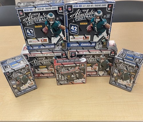 2024 Absolute Football Lot 2023 Hobby Mini Box 2024 4 Mega Boxes 2 ...