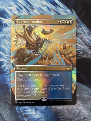 Supreme Verdict (Borderless) MTG Double Masters 2022 Foil Rare NM | eBay