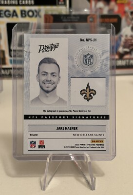 2023 Prestige Jake Haener Passport Auto RC New Orleans Saints | eBay