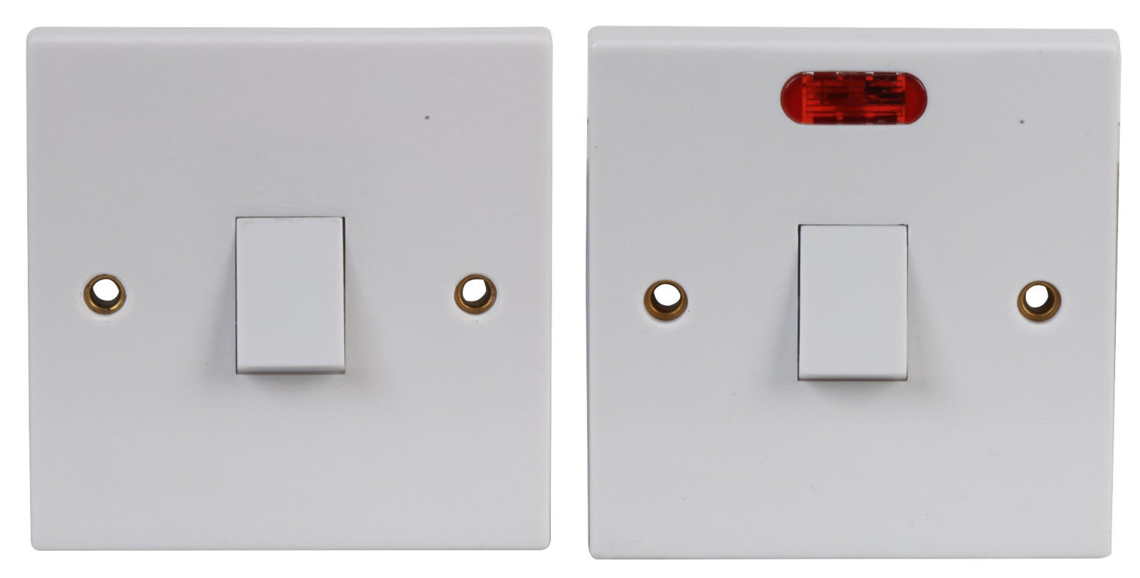 Electric Switch Double Pole 20A WHITE Electrical Fitting with or ...