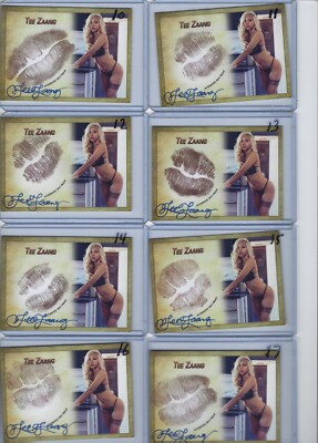 Vietnamese Tee Zaang Signed & Kissed Trading Card #11 Glamour SoCal Model | eBay