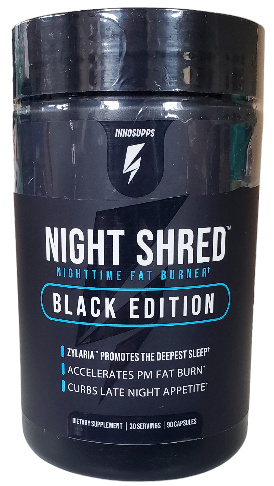 NIGHT Shred BLACK EDITION Inno Supps Best Sleep Support Fat Burn Diet ...