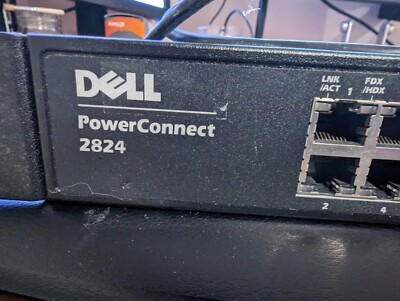 Dell PowerConnect 2824 24-Port Gigabit Managed Ethernet Switch Rack ...