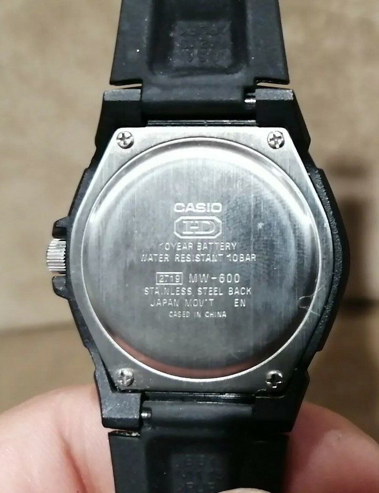 Casio HD Analog Quartz Watch HDA 600 100m WR Model 2719 10yr Battery ...