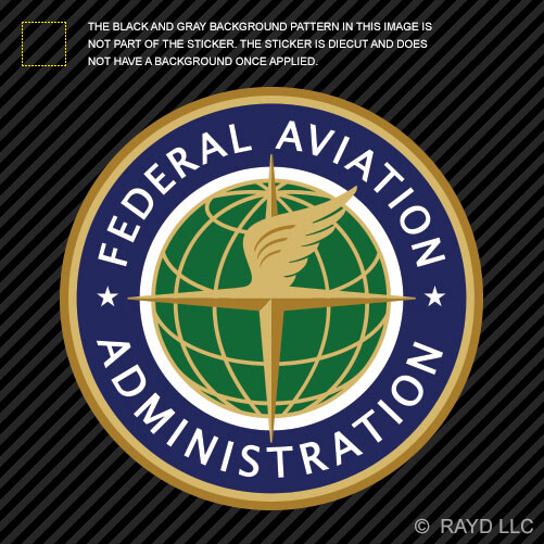 Federal Aviation Administration FAA Sticker airline airport aircraft ...