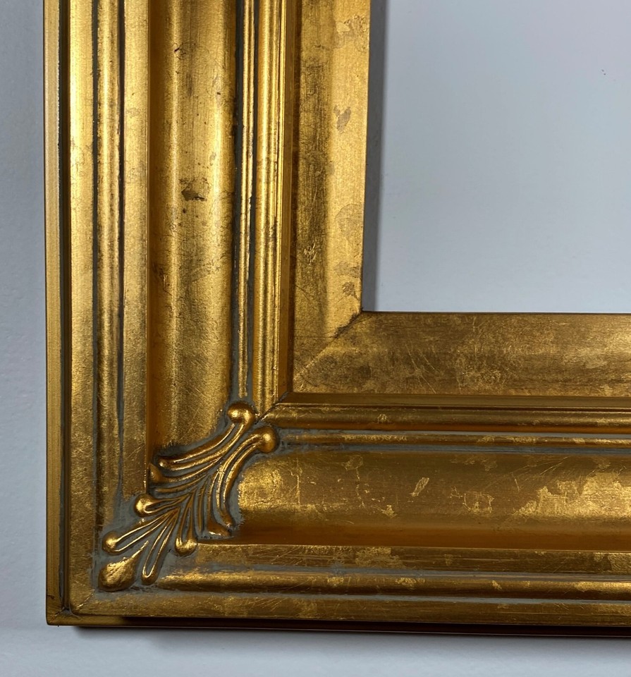 High quality ornate, 12x16, modern, wood gold frame for painting, photo ...