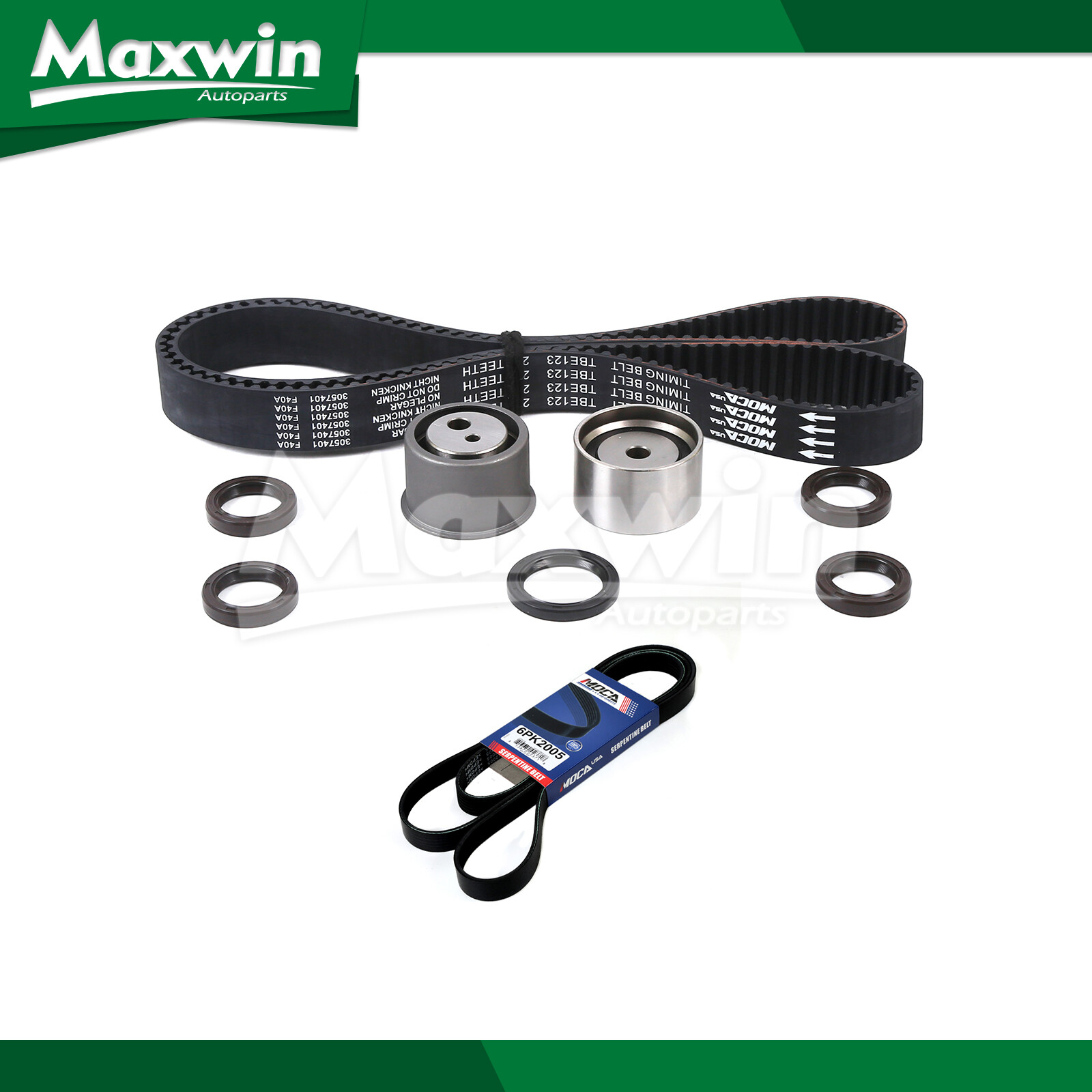 Timing Belt Kit Serpentine Belt Fit 99-09 Hyundai Kia 2.5/2.7L V6 GAS ...