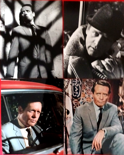 RARE LOT 7 photos 25x20 Série TV "Destination danger" Patrick McGoohan ...