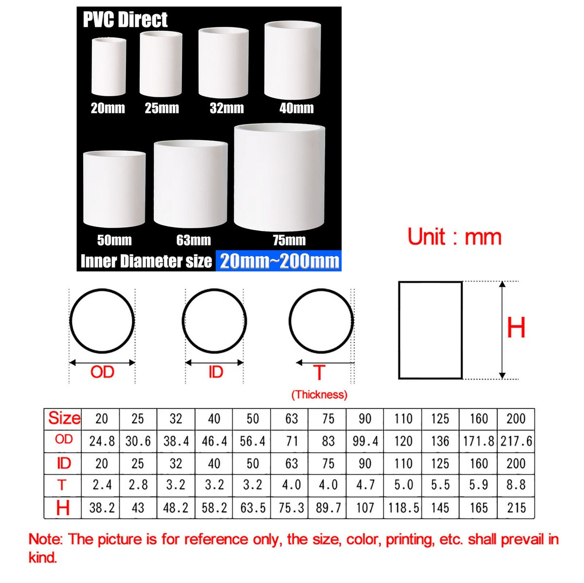 Pvc Fittings Dimensions Drawings 110mm PVC Volume Control Damper