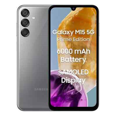 Samsung Galaxy M15 5G Prime Edition (GREY 8GB RAM 128GB) 6.5" Global ...