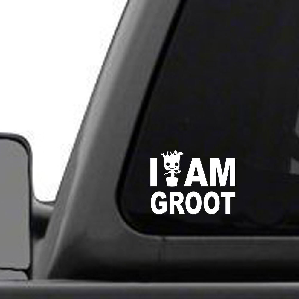 I Am Groot - Two PACK 4" Vinyl decal, car, laptop, guardians of the ...