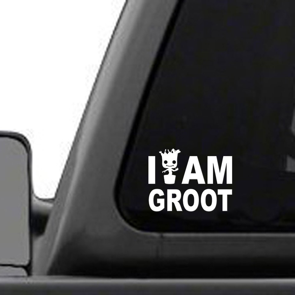 I Am Groot - Two PACK 4" Vinyl decal, car, laptop, guardians of the ...