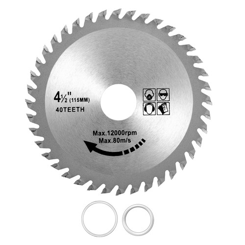 4-1/2-Inch 40T Circular Saw Blade Arbor Alloy Steel Hard Wood Cutting ...