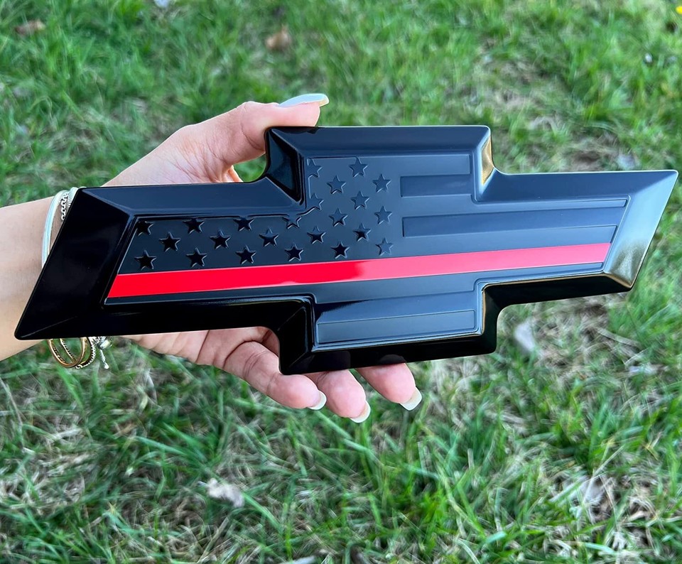 2016-2019 Chevrolet Silverado 1500 Front & Tailgate Bowtie Overlay Flag ...