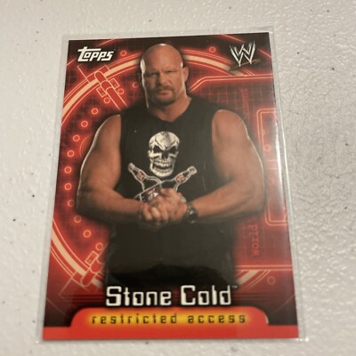 2006 Topps WWE Restricted Access Stone Cold Trading Card #28 A6 | eBay