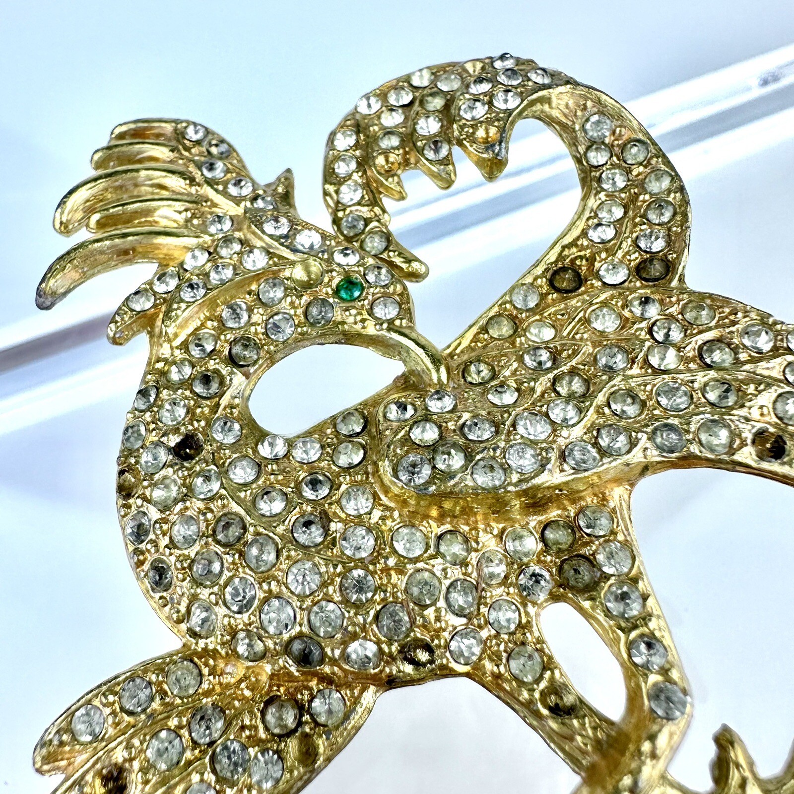 Early 40s Vintage Boucher Unsigned Phoenix Bird Cryst… - Gem