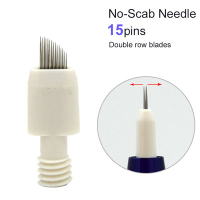 No Scab 15 Pin Needles Microblading Permanent Makeup Fog Eyebrow Tattoo ...