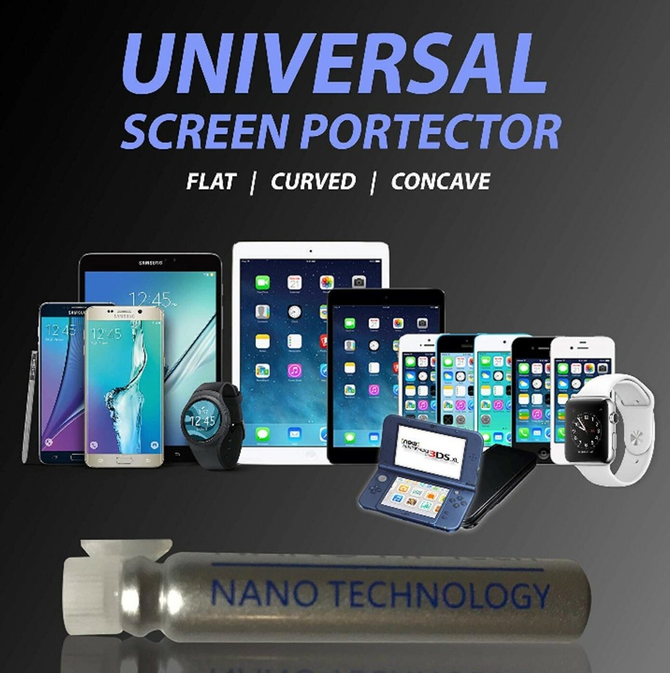 Nano Hi-Tech Invisible Liquid Screen Protector for all iPhone Samsung ...