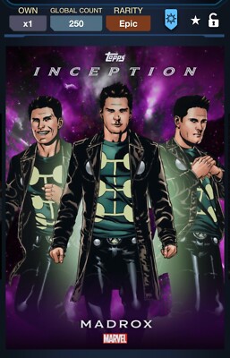 Topps Marvel Collect Digital 2021 Inception MADROX Galaxy Motion 250cc ...