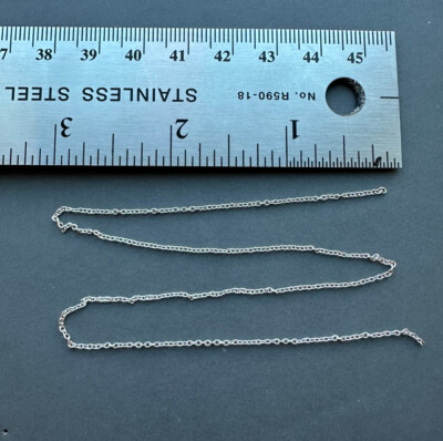 HO 1:87 TSH-90240 - Miniature Nickel Plated Chain 12'' - 40 Links per ...