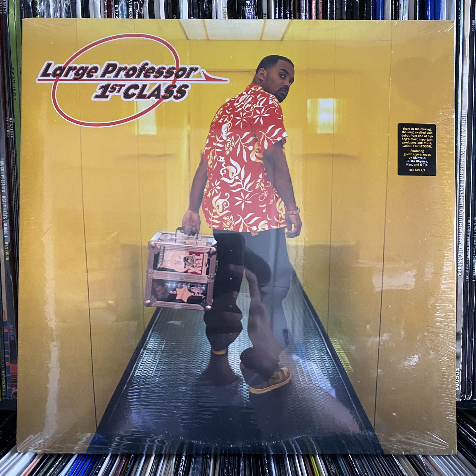 LARGE PROFESSOR - 1ST CLASS (VINYL 2LP) 2002 RARE!! NAS + Q-TIP + BUSTA ...