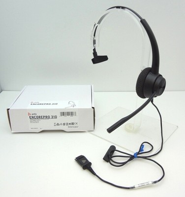 POLY EncorePro 310 EP310 Mono Headband Noise-Canceling QD Headset ...