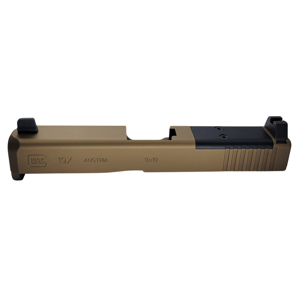 Glock 19X MOS OEM Complete Slide GEN5 adapter plate NO BARREL Coyote ...