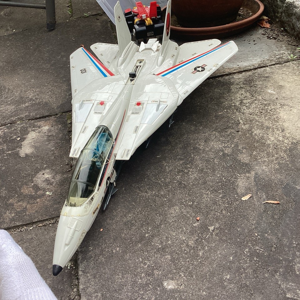 Vintage 1983 GI Joe Sky Striker XP-14F Fighter Jet Airplane Incomplete ...