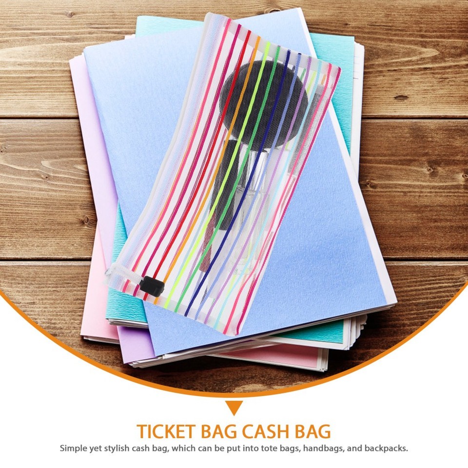 6 Pcs Cash Register Bags Money Envelopes for Transmittal Bank with ...