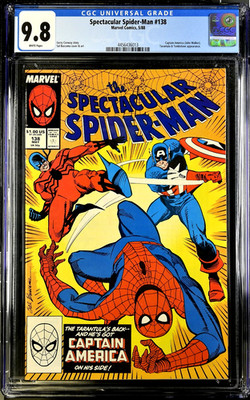 Spectacular Spider-Man #138 (1988) CGC 9.8 NM/MT KEY 1st Tombstone Cap ...