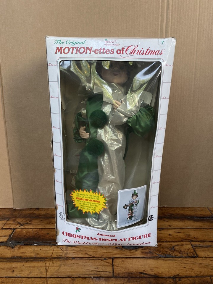 Vintage Telco Motionettes of Christmas Animated Jester Doll 21" Size ...
