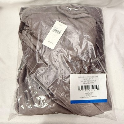 SPLENDID Velour Robe Lavender Grey Cozy Knit Soft Womens Size L/XL | eBay