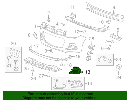 GM Fog Lamp Bezel 95286424 | eBay