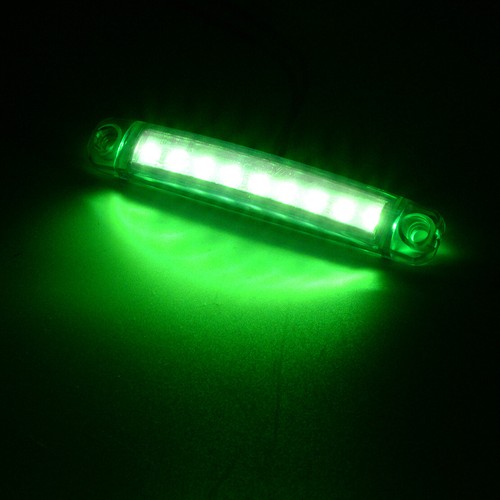 10x 12V 9 LED Green Side Marker Indicator Light Lamp 4" Truck Trailer ...