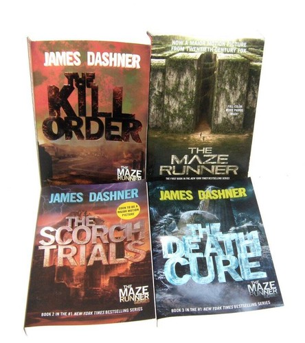 The Maze Runner by James Dashner Books 1-3 + The Prequel The Kill Order ...