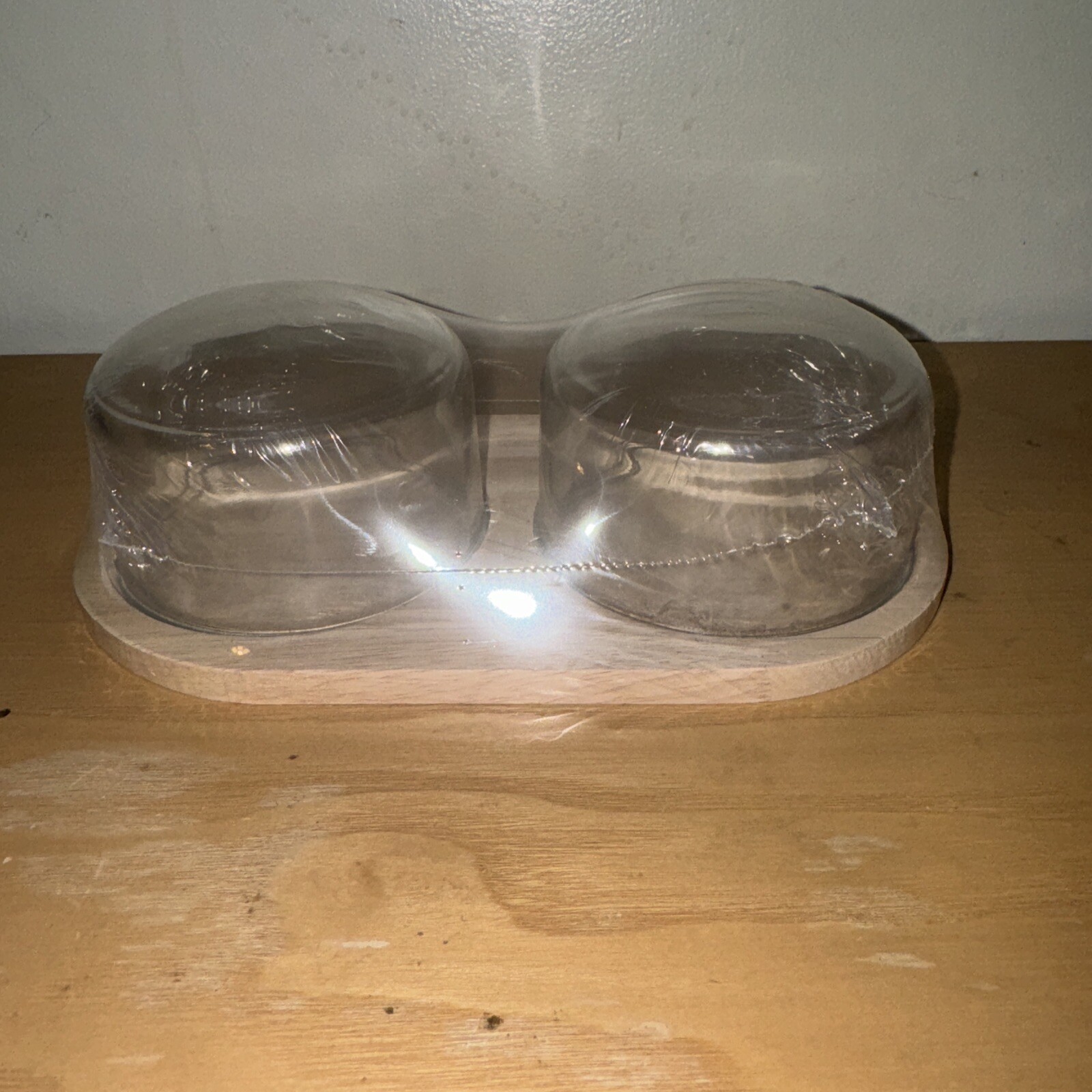 Horizon Cloche Tray Set with Glass Dome Lids | eBay