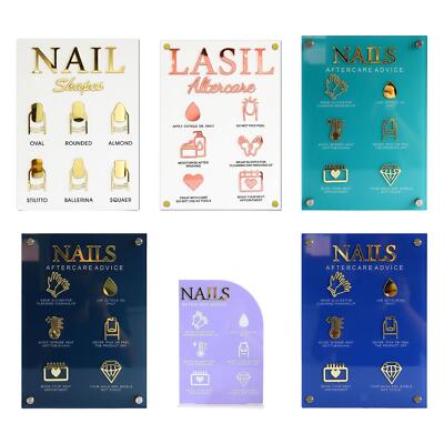 Nail Tip Display Board Nail Salon Nail Shape DIY Portable Manicure ...