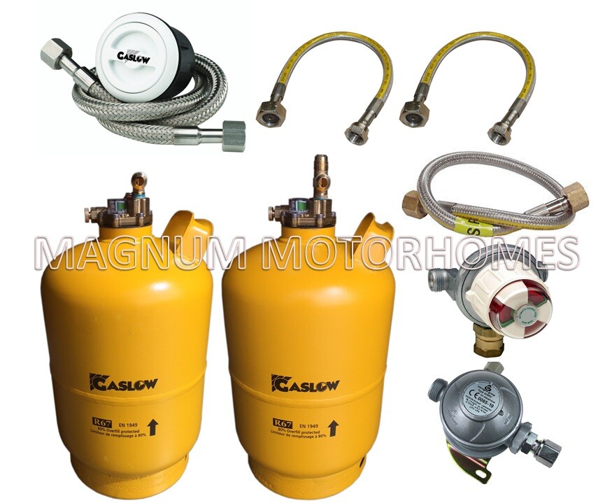 Gaslow R67 6Kg Twin Bottle Refillable Gas System. Ideal For Campervans ...