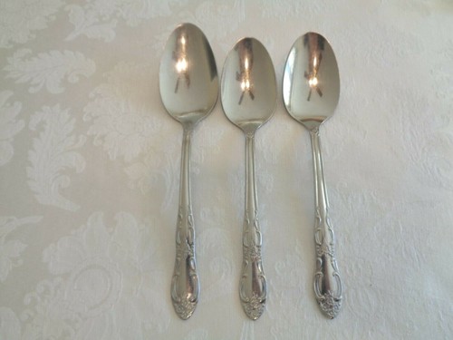 Oneida Oneidacraft VENUS Stainless (1) Serving Spoon & (2) Place Spoons ...