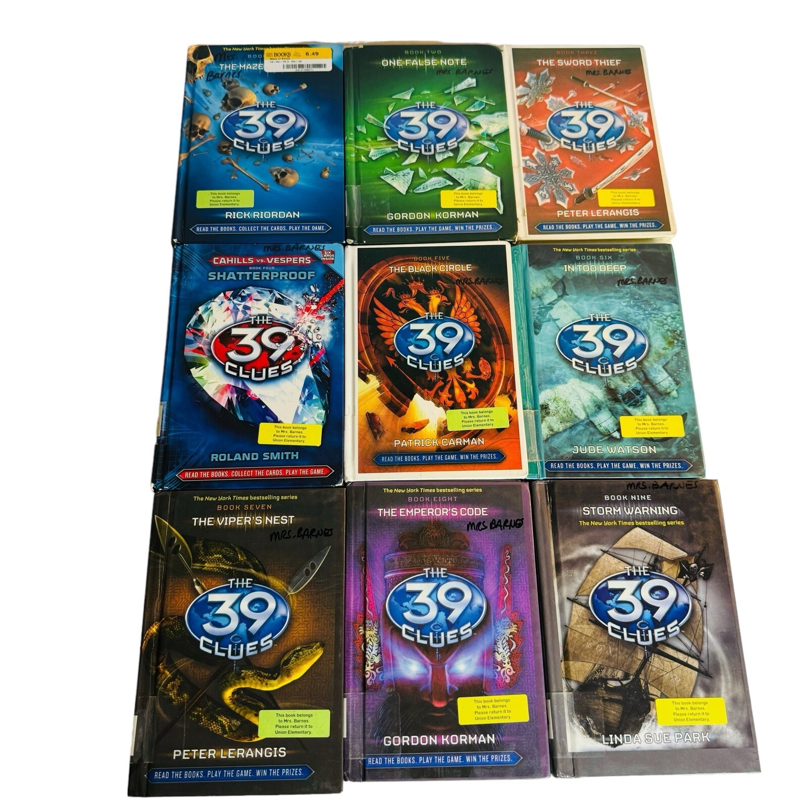 The 39 Clues Series Set Volume 1-9 HC Hardcover Book Lot Collectible | eBay