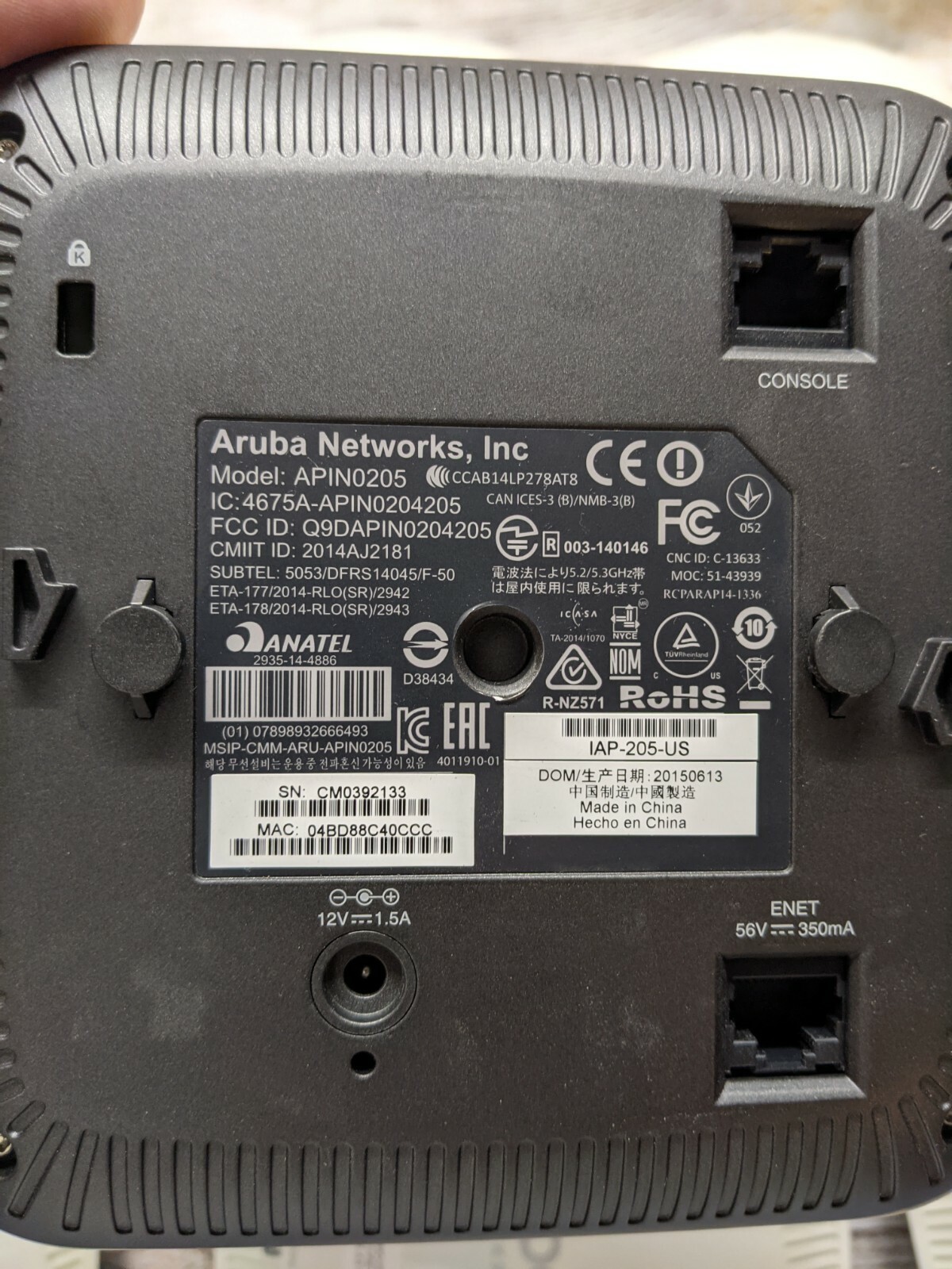 Aruba Networks APIN0205 Wireless Access Point AP-205 | eBay