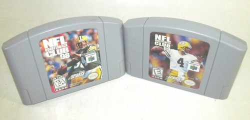 NFL Quarterback Club 98 & 99 (Nintendo 64, 1998) N64 Fun Football Games ...