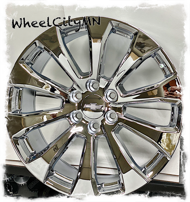 22 inch chrome 2020 Chevy Silverado High Country OE 5922 replica rims ...