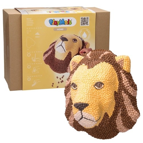 PlayMais Home Decorative Animal Heads Lion Head Wall Decoration Do-it ...