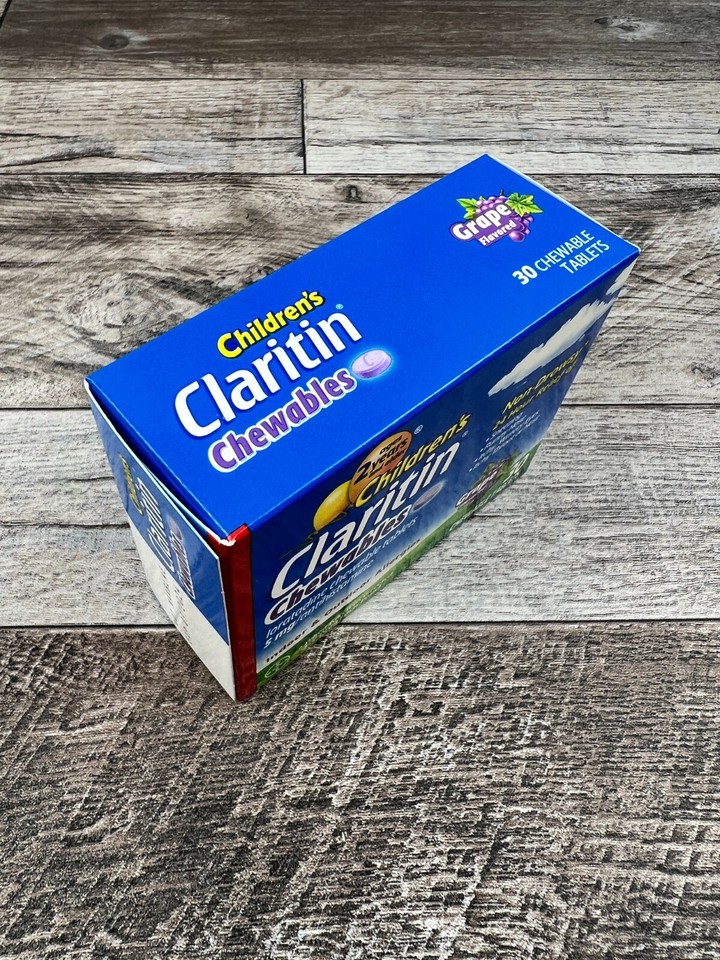 Children's Claritin Grape Chewables 24 Hour Allergy Relief 30 Tablets ...