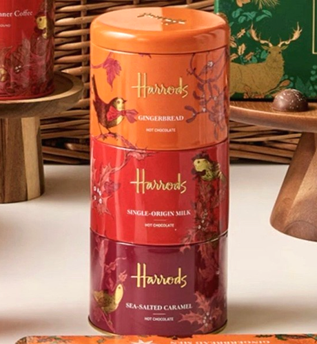 Harrods Hot Chocolate Trio Gingerbread, Single Origin Milk & Sea Salted ...