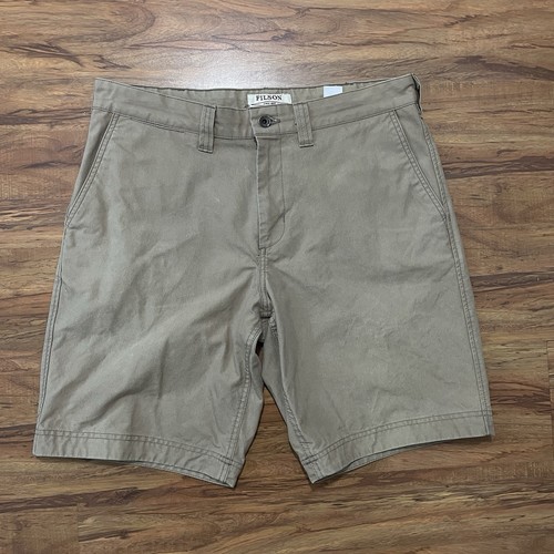 Filson Dry Shelter Cloth Shorts Mens 34 Khaki Chino | eBay