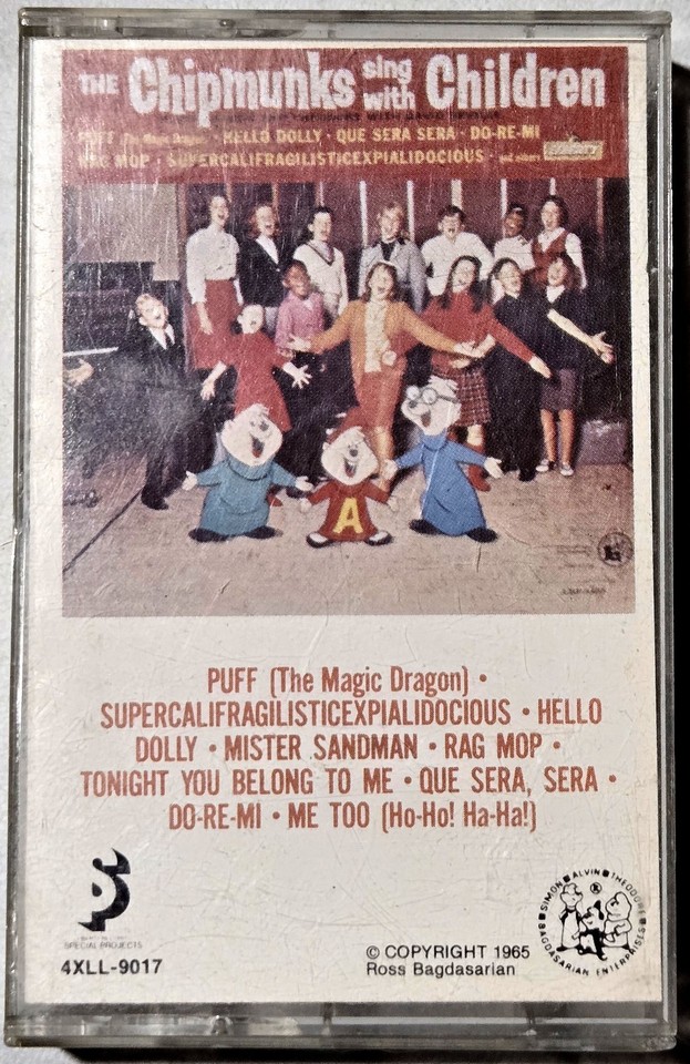 LOT VTG Chipmunks Cassette Tapes Alvin Simon Theodore 5 Album Christmas ...